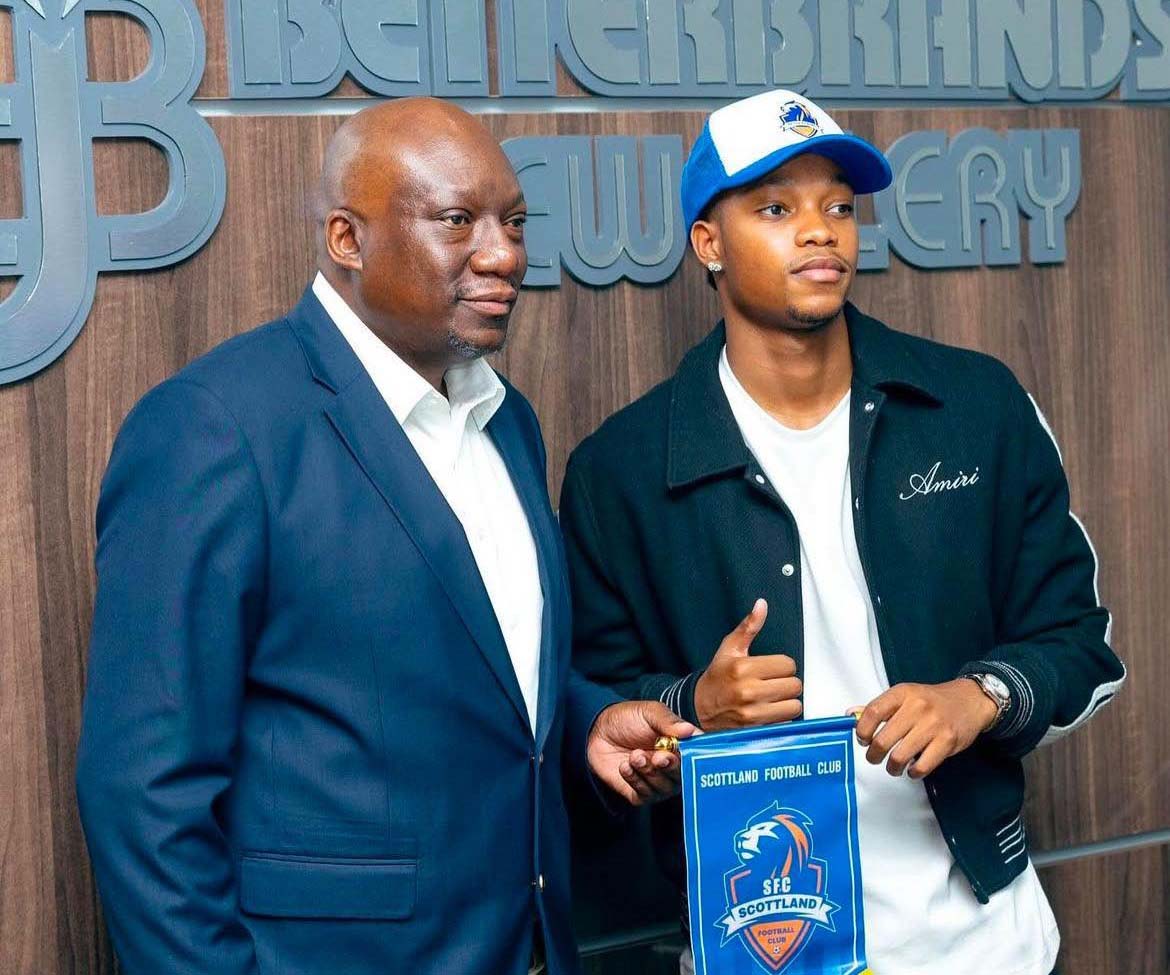 Pokello's son, Nathan Mutasa signs for Scottland FC - ZIMBUZZ